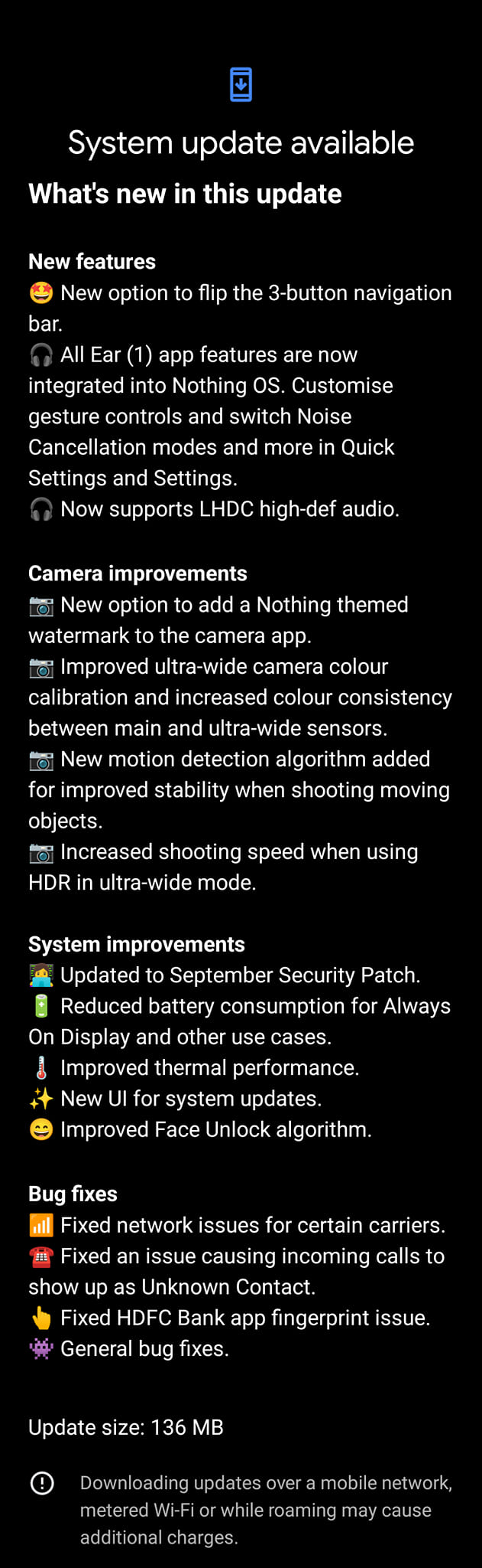 Download and Install Nothing OS 1.1.4 OTA Update for Nothing Phone 1 ...