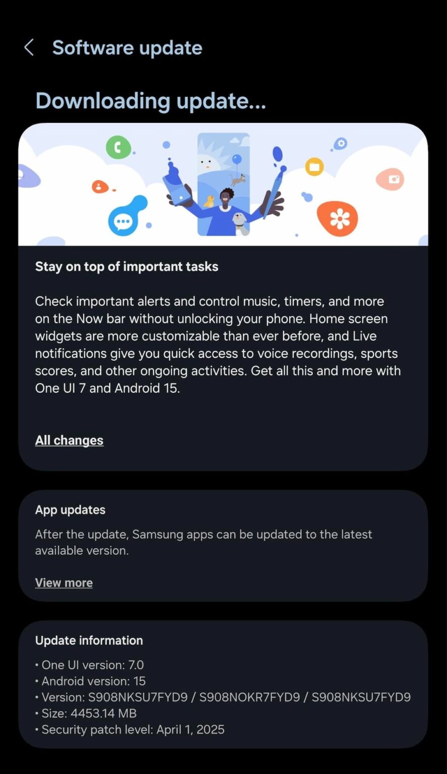 How to update Samsung Galaxy S22 Series to One UI 7 Stable Firmware ...