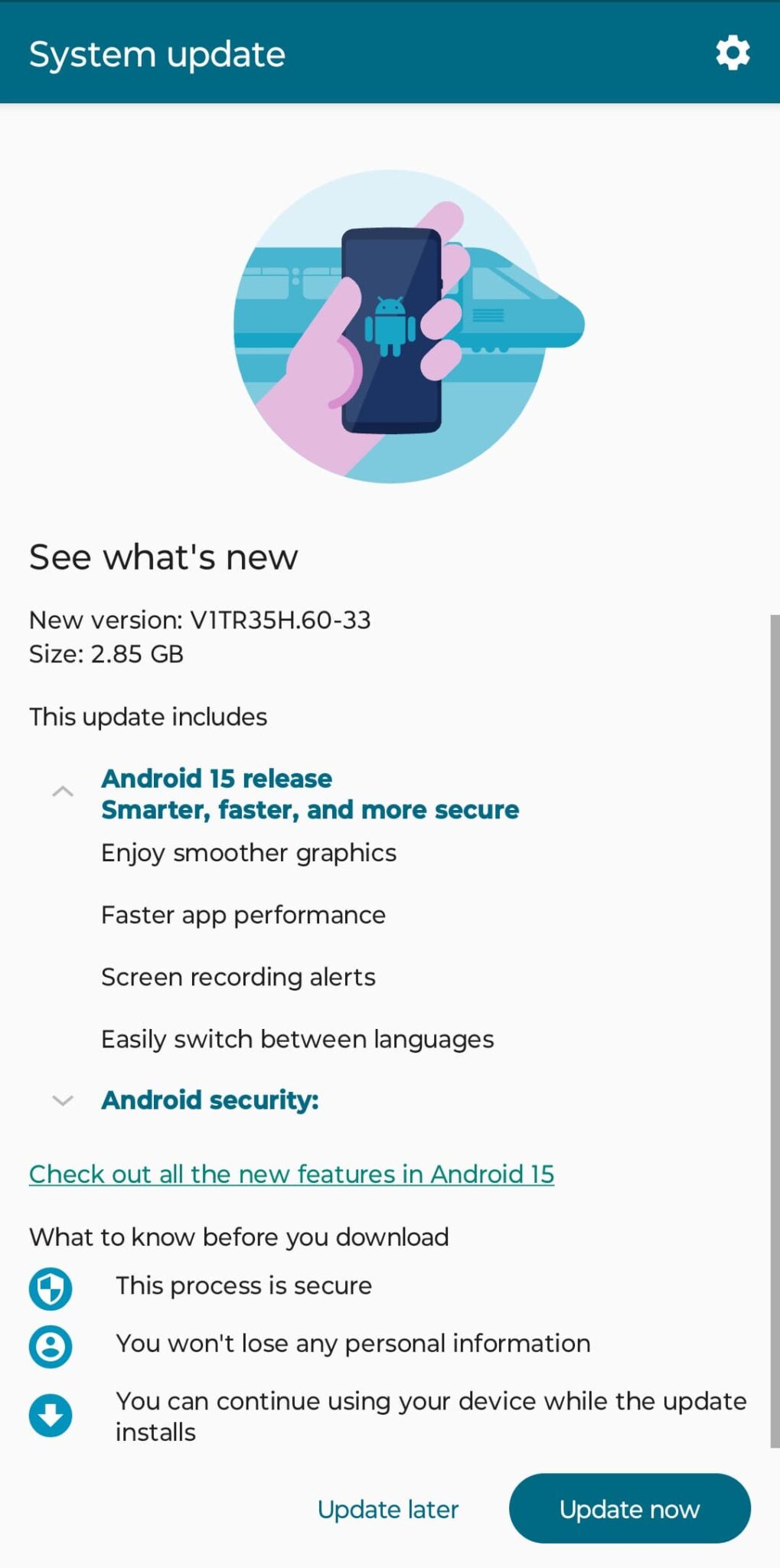 Tthe Motorola Edge Plus 2023 gets Android 15 stable update, following ...
