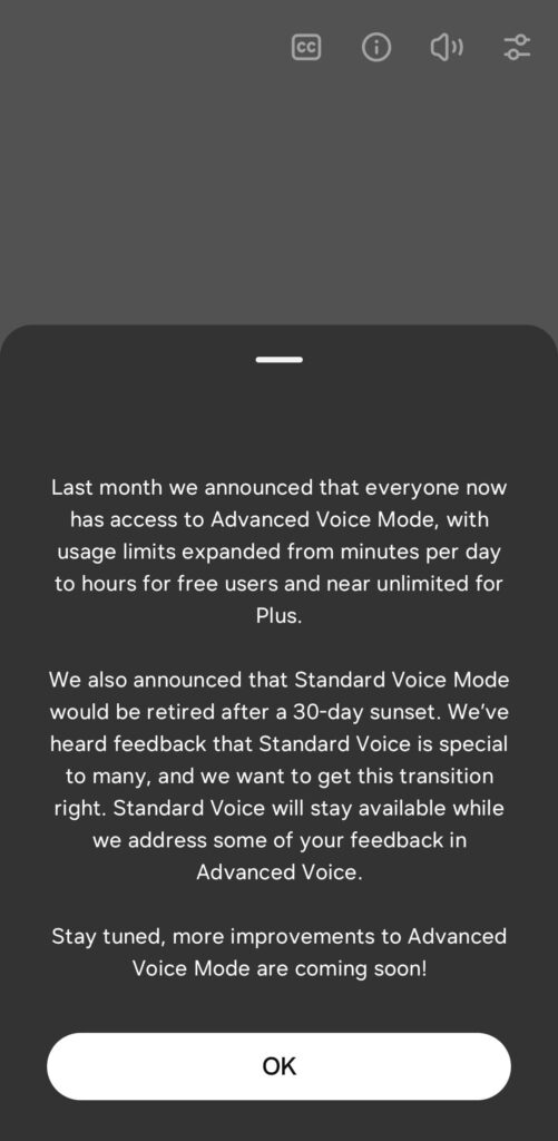 ChatGPT Standard & Advanced Voice Mode To Stay, Reverts After Feedback